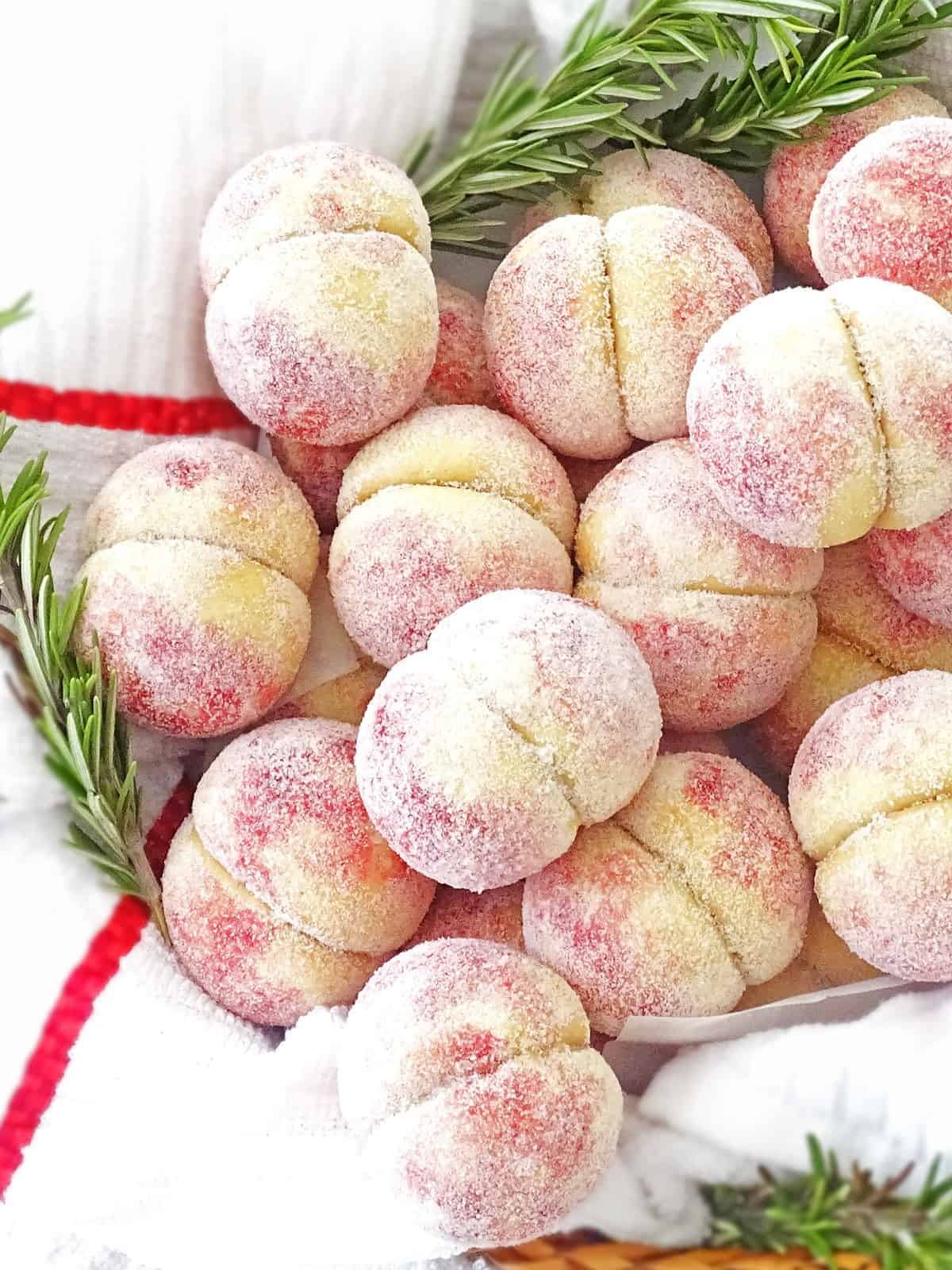 Peach Cookies with Dulce de Leche Filling - Olga in the Kitchen