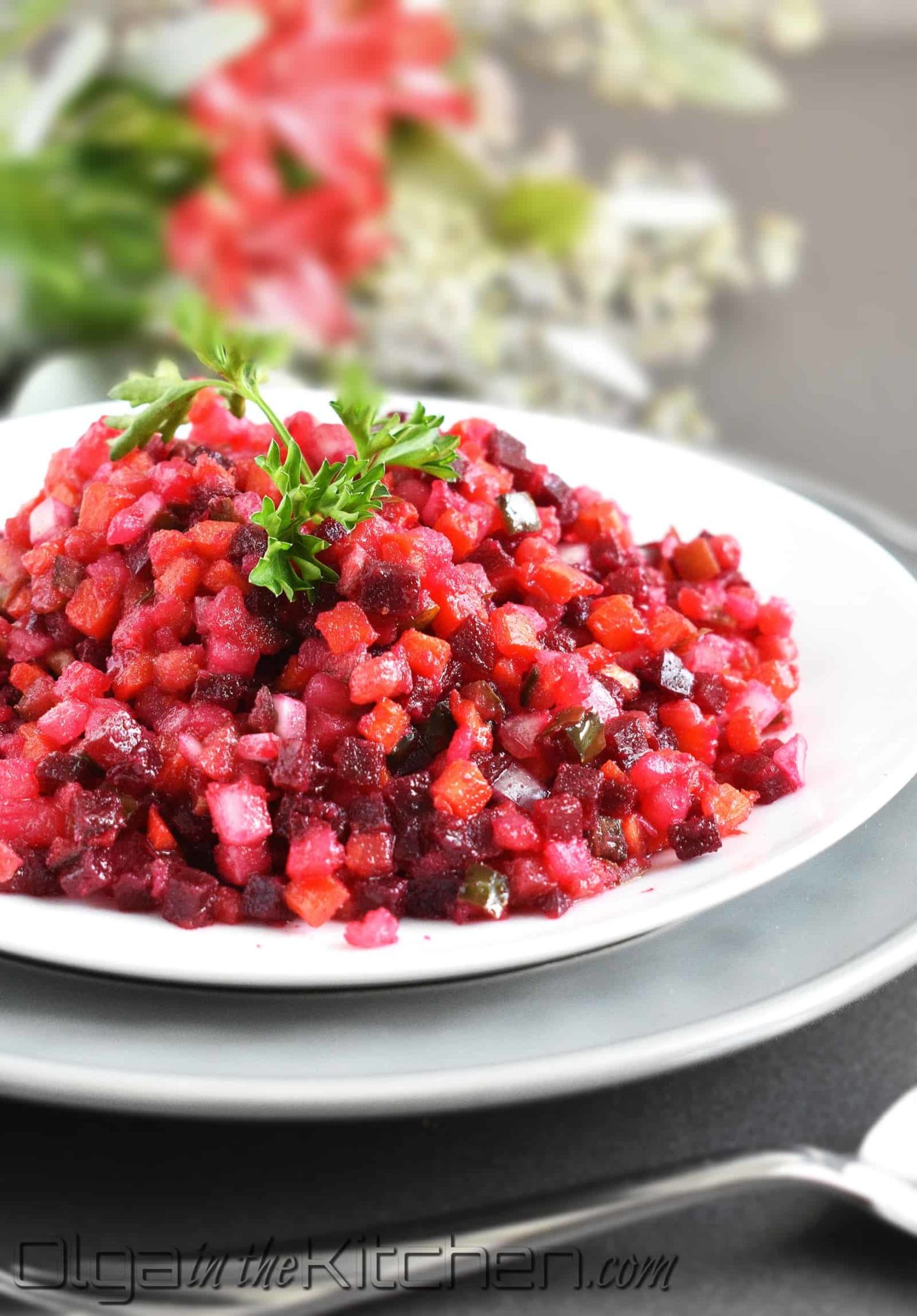 Vinaigrette Salad (Vinegret) - Olga in the Kitchen